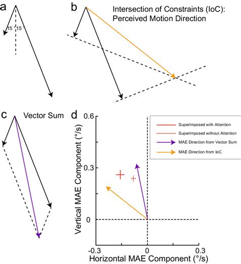 Schematic Demonstration Of The Direction Of Vector Sum And Intersection