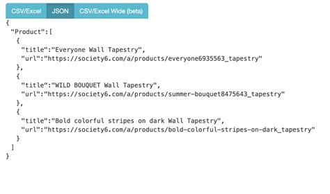 example create your first parsehub project parsehub help center