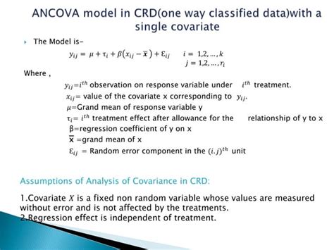 Basic Concepts Of Split Plot Design Analysis Of Covariance Ancova And Response Surface Design