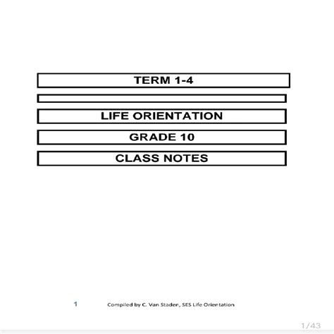 It Grade 10 Theory Notes • Teacha