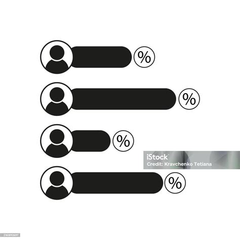 사용자 진행률 표시줄 검은색 아이콘 백분율 지표 벡터 일러스트 레이 션 감시에 대한 스톡 벡터 아트 및 기타 이미지 감시