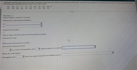 Solved The Mean Is Type An Integer Or A Decimal Do Not Chegg