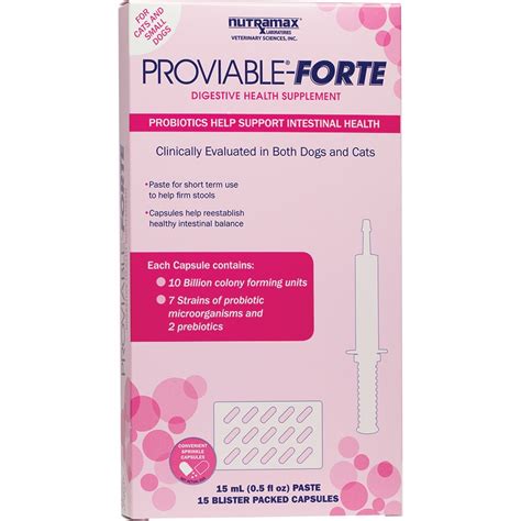 Nutramax Proviable Forte Kit Paste And Capsules