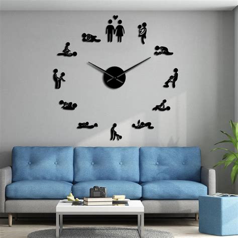 Buy Home Decor Sex Love Wall Clock Movement Bachelorette Sexy Kama