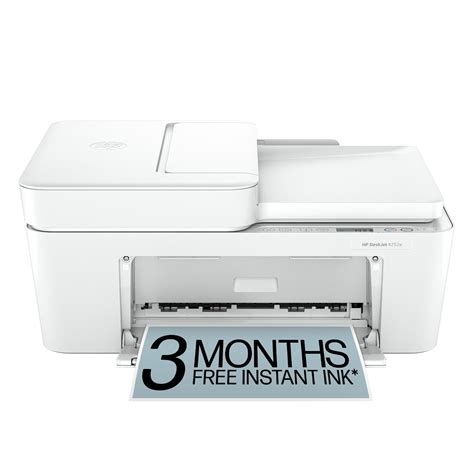HP DeskJet 4252e Wireless All In One Color Inkjet Printer White Scanner Copier 3 Months