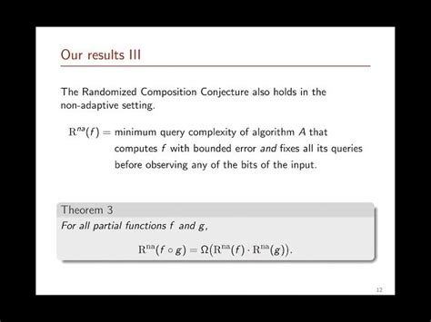 Free Video A Tight Composition Theorem For The Randomized Query