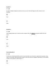 EXCEL QUIZ 1 Docx Question 1 1 1 Pts To Select Multiple Contiguous Columns Or Rows You Can