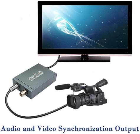 SDI To HDMI Converter Adapter With SDI Loop Out P Hz SD HD G SDI Audio Video Converter For