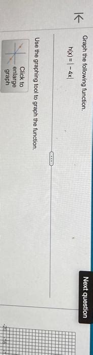Solved Graph The Following Function H X X Use The Chegg Com