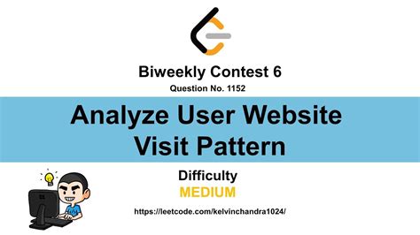 1152 Analyze User Website Visit Pattern Biweekly Contest 6 Youtube