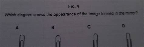 solved fig 4 which diagram shows the appearance of the image formed