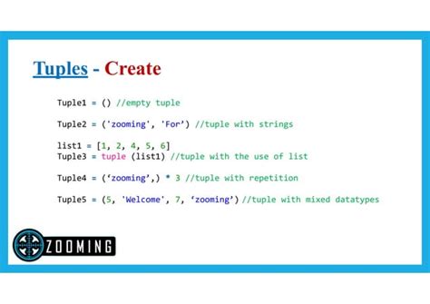 Python Variable Types List Tuple Dictionary