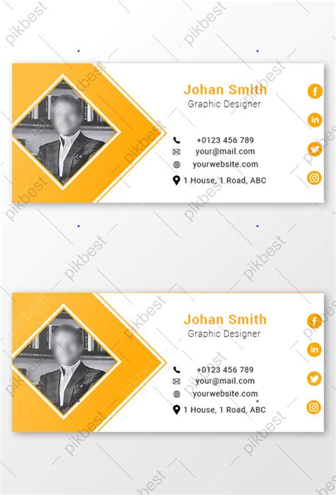 Minimal Email Signature Template Psd Free Download Pikbest