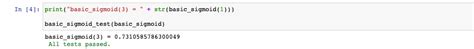 basic sigmoid in week 2 assignment python basics with numpy neural