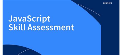 Javascript Skills Assessment Gauge Your Coding Level Coursera