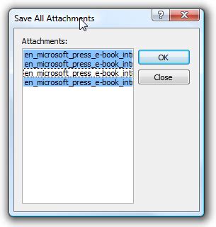 Save Multiple Attachments At Once In Outlook 2007