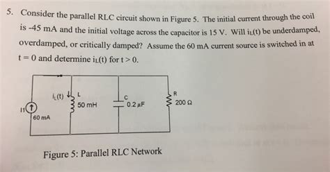 Solved 5 Consider The Parallel RLC Circuit Shown In Figure Chegg Com