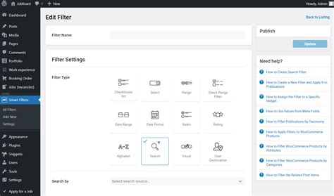 Search Filter Overview JetSmartFilters Crocoblock