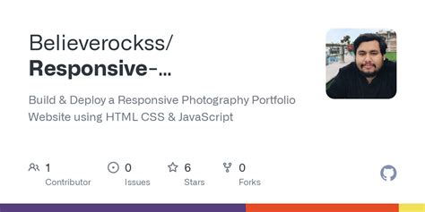 Github Believerockssresponsive Photography Portfolio Website Html