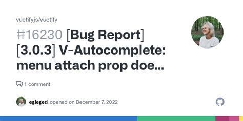 Bug Report 303 V Autocomplete Menu Attach Prop Does Not Attach