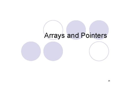 Arrays And Pointers Part 1 Cse 2031 Fall