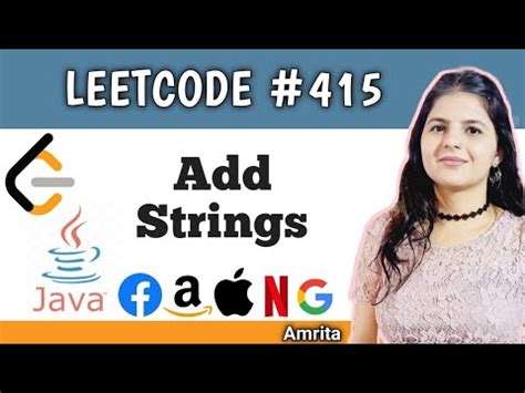 Add Strings Leetcode 415 YouTube
