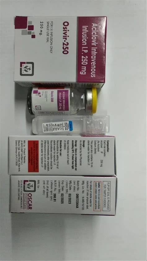 Acyclovir Injection 250 Mg At ₹ 200 Piece In Mumbai Id 2853041442788