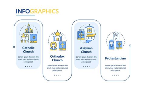 Christian Churches Rectangle Infographic Template Confessions Data