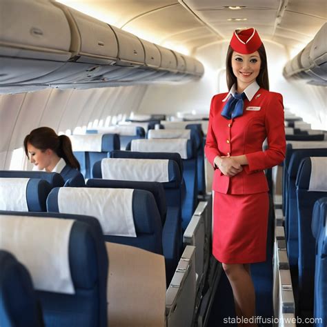 Female Flight Attendant Stable Diffusion Online