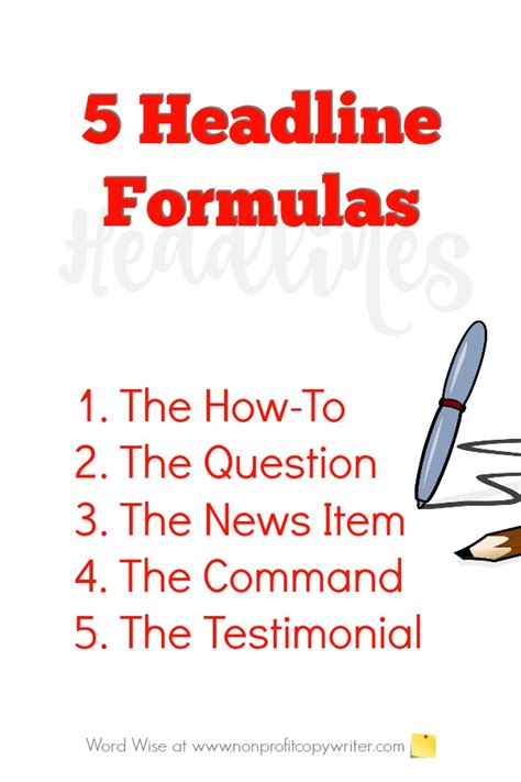 Try These Proven Headline Formulas