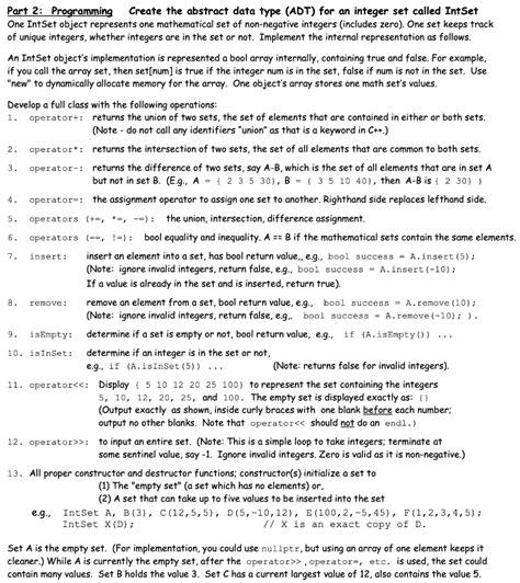 Solved Part 2 Programming Create The Abstract Data Type
