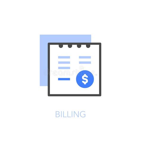 Simple Visualised Billing Icon Symbol Stock Vector Illustration Of Money Cost 263231221