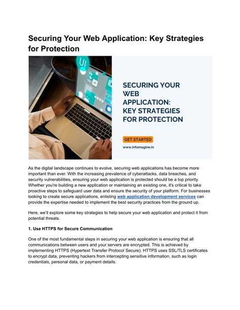 Ppt Securing Your Web Application Key Strategies For Protection