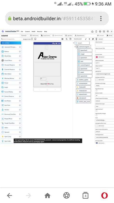 Issues In Beta Server Discussion Android Builder Community