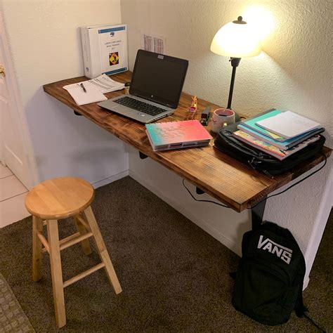 Wall Mount Desk Bracketstable Bracketsdiy Brackets Etsy