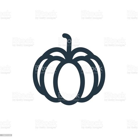 흰색 배경에 격리 된 호박 벡터 아이콘입니다 개요 웹 사이트 디자인 및 모바일 응용 프로그램 개발을위한 얇은 라인 호박 아이콘 얇은 선 호박 윤곽선 아이콘 벡터