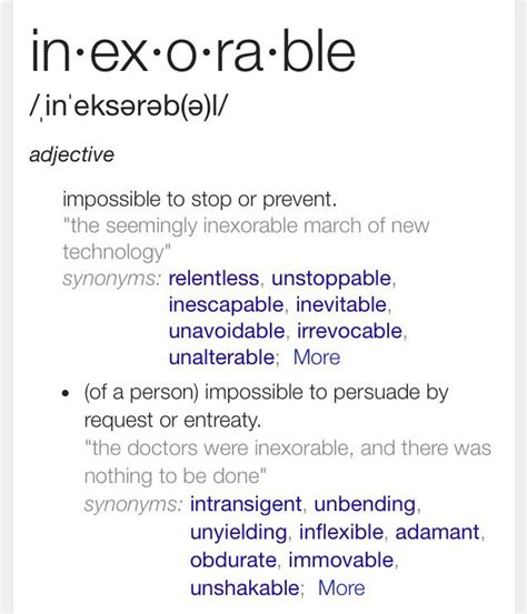 Implacable Definition