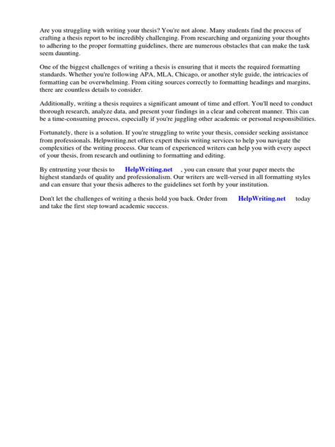 Format Of Thesis Report Writing Pdf Thesis Essays