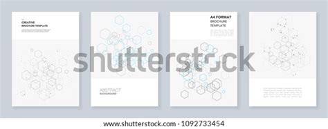 육각형 및 흰색 선으로 된 최소한의 스톡 벡터로열티 프리 1092733454