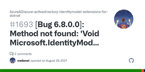 Bug 6800 Method Not Found Void Microsoftidentitymodeljsonwebtokensjwttokenutilities