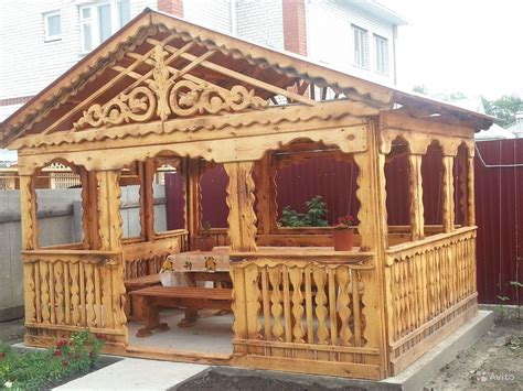 Резные беседки из дерева (81 фото) » НА ДАЧЕ ФОТО