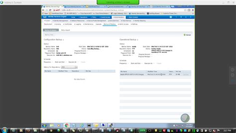 cisco ise backup stuck 20 cisco community