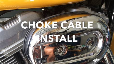 How To Harley Davidson Sportster Choke Cable Install Youtube