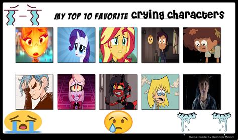 Top 10 Favourite Sad Or Crying Female Characters By Geononnyjenny On