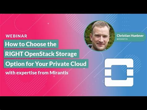 Free Video OpenStack Storage Choosing The Right Provider And Tools For Your Organization From