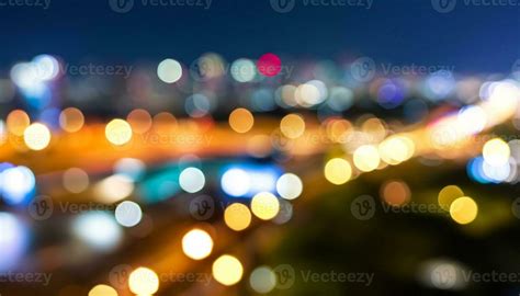 Abstract Circular Boken Nigth Background Lens Blured Boke Effect Ai