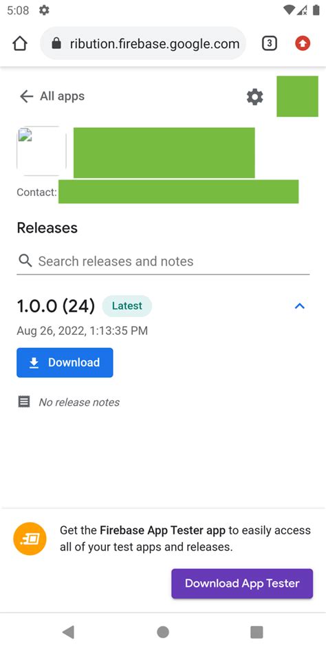 Android Error 403 While Trying To Download The App Via App Distribution Stack Overflow