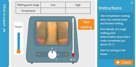 LearnSci LabSim Melting Point Analysis