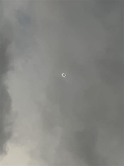 Cloud Coverage Made It Possible To Get A Picture Of Total Solar Eclipse