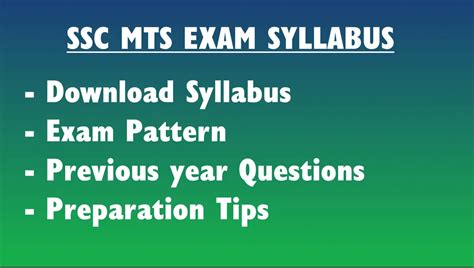 Ssc Mts Full Syllabus Examsyllabus In
